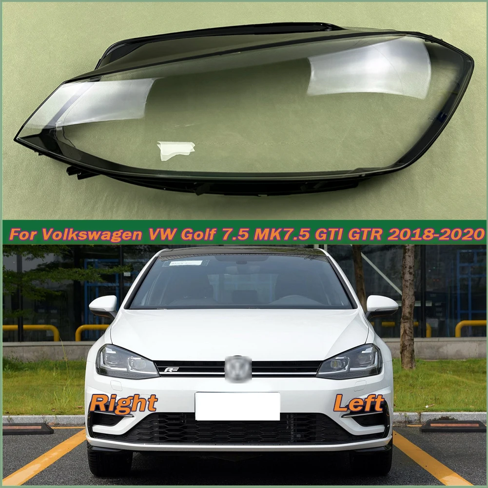 For-Volkswagen-VW-Golf-7-5-MK7-5-GTI-GTR-2018-2020-Headlight-Cover ...