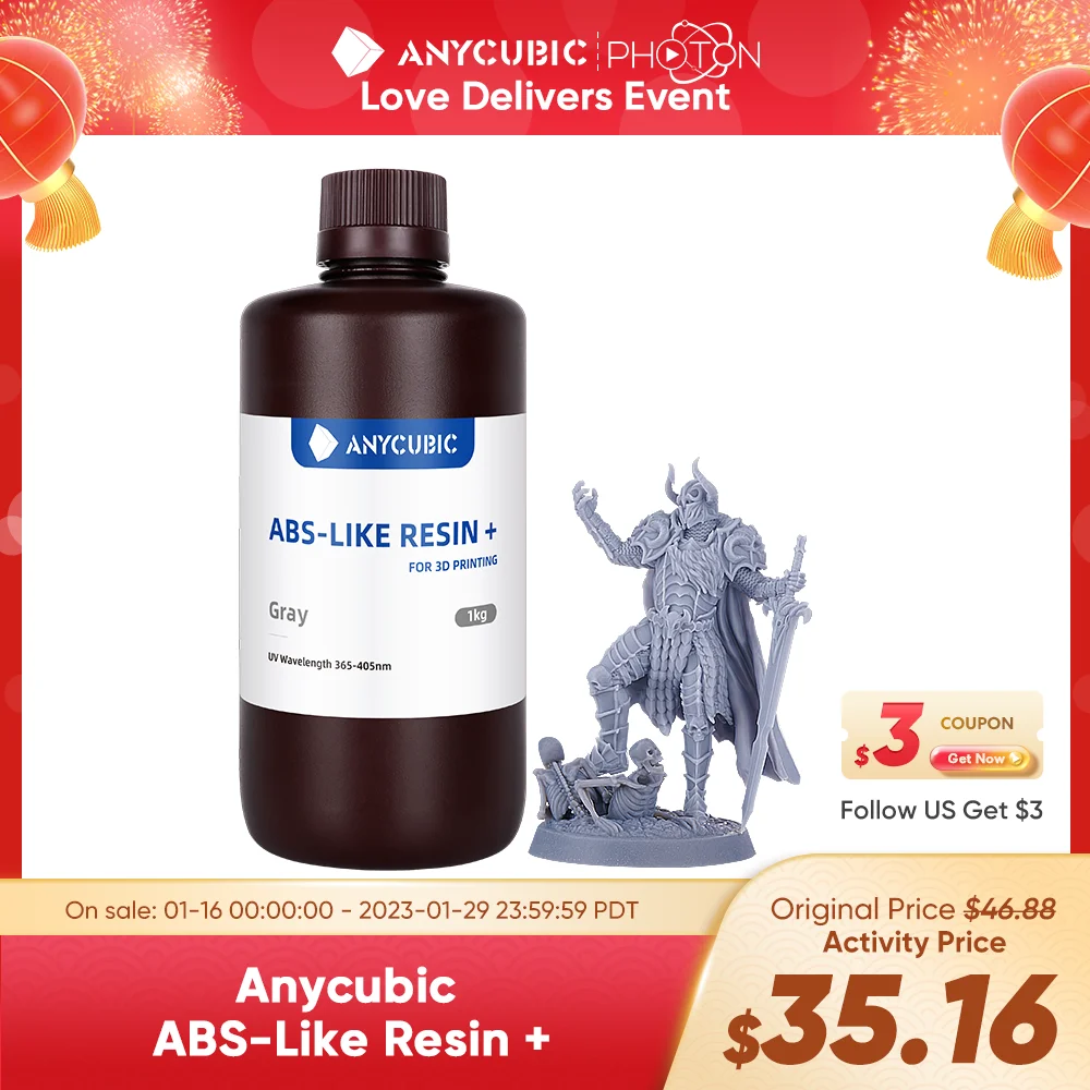 【new Product Launch】anycubic Upgraded Abs-like 3d Printer Resin ...