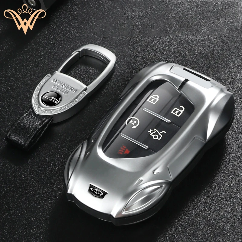 Metal-Car-Remote-Key-Cover-Case-Holder-Shell-Fob-For-Cadillac-Escalade ...