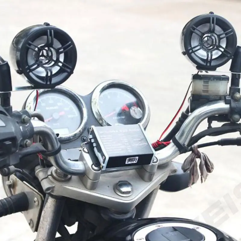 Motorcycle-Speakers-Motorcycle-Handlebar-Modified-Audio-System-Blue ...