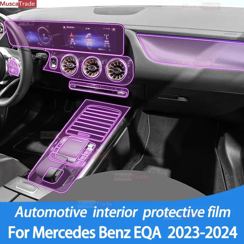 TPU-For-Mercedes-Benz-EQA-2023-2024-Transparent-Film-Car-Interior ...