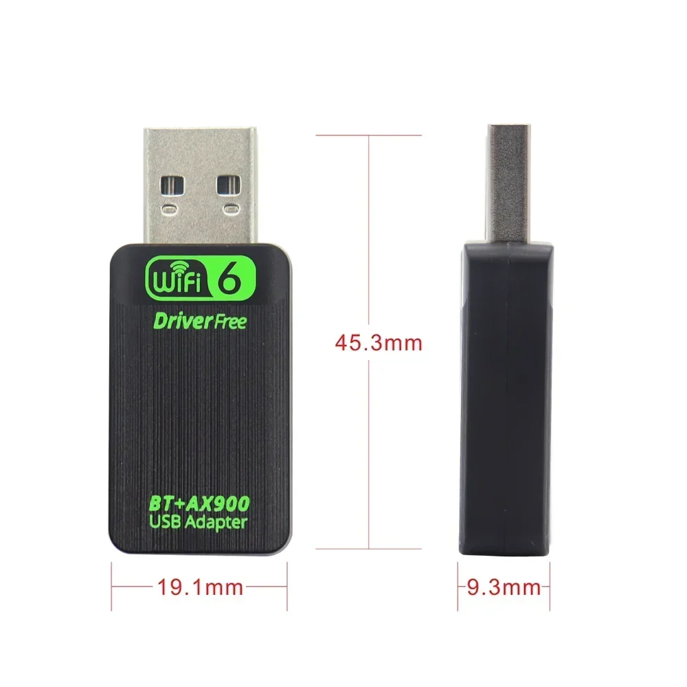 Bluetooth 5.4 AX900 USB WiFi 6 Adapter Dual Band 2.4G&5GHz USB WiFi ...