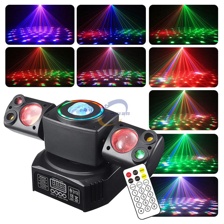 LED 4in1 RGBW 60W Beam Light Red And Green Laser Strobe With Aperture ...