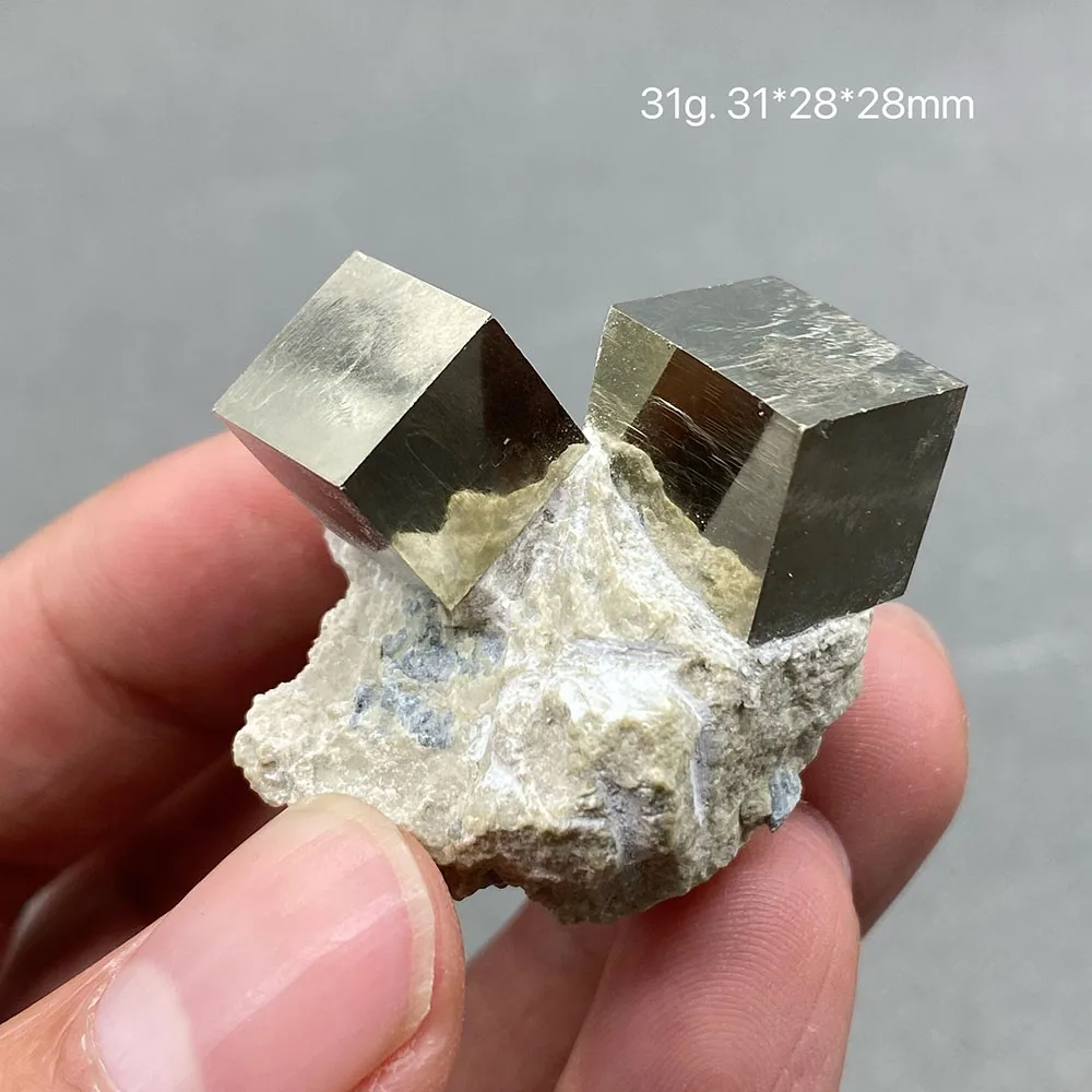 100% natural Spanish Cuboid and cube pyrite mineral specimen stones and ...