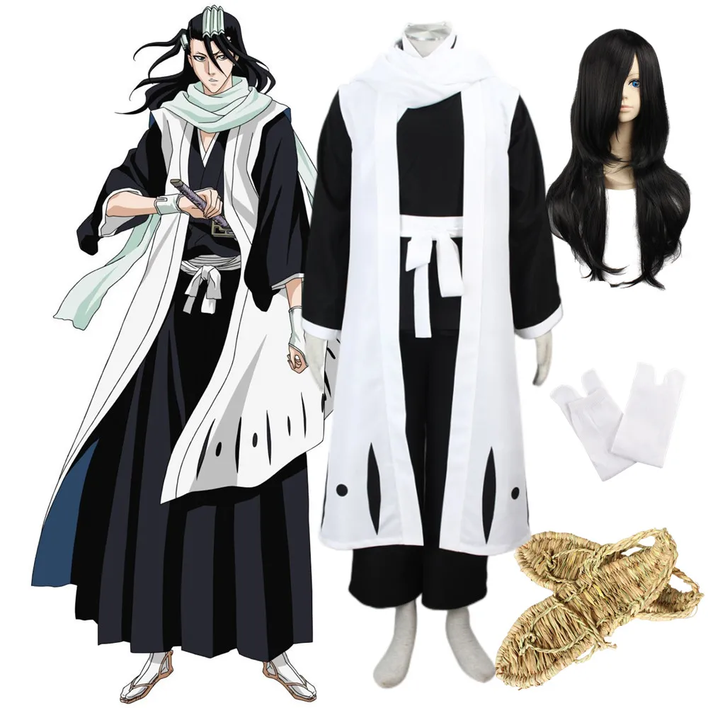 Anime-Bleach-6th-Division-Captain-Kuchiki-Byakuya-Cosplay-Costume ...
