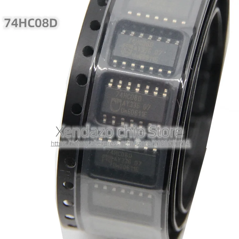 10 unids/lote 74HC08D 74HC08 SOP14, paquete de cuatro chips lógicos de dos entradas y puerta ...