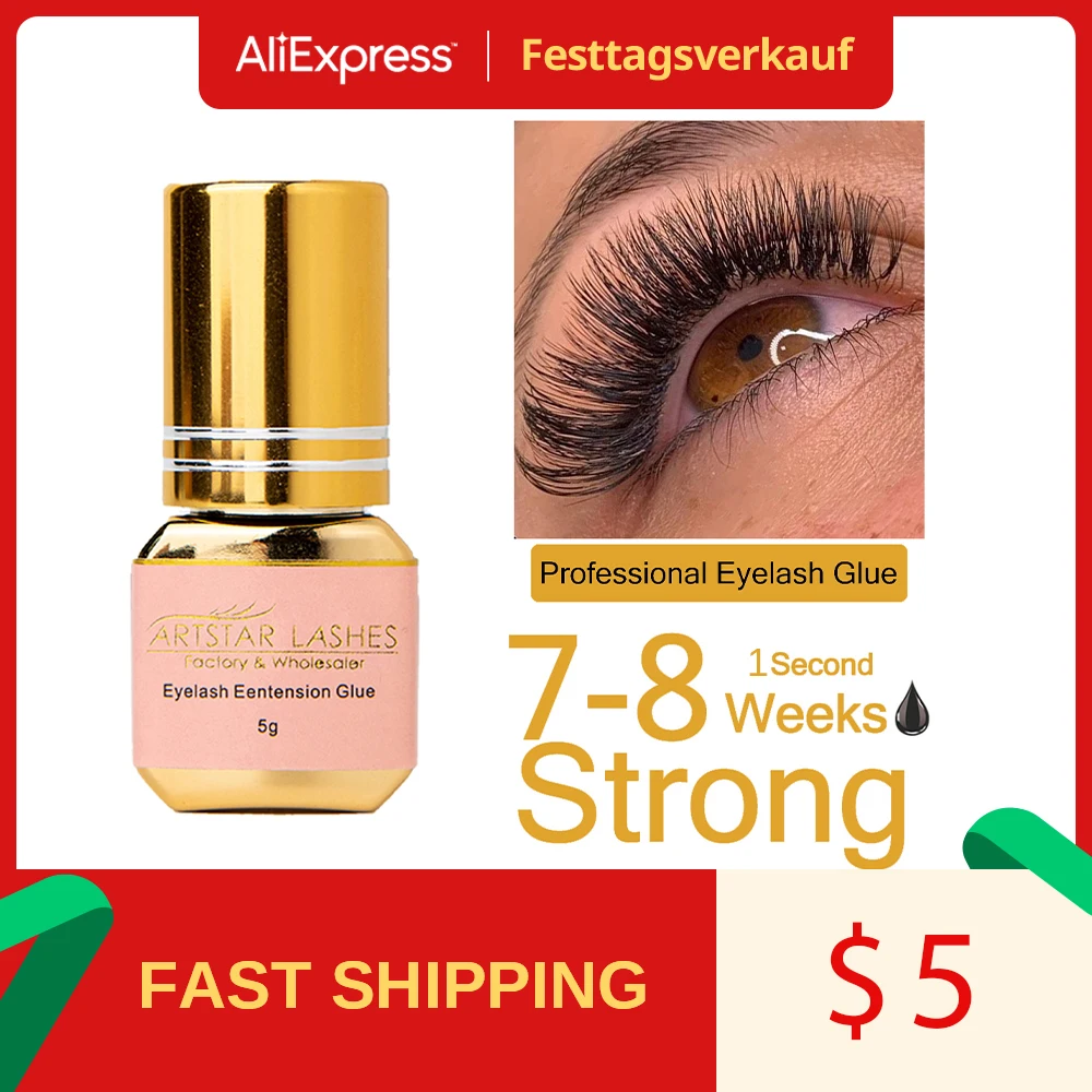 ARTSTAR-5ml-Eyelash-Extensions-Glue-Waterproof-0-5S-1S-2S-Fast-Drying ...