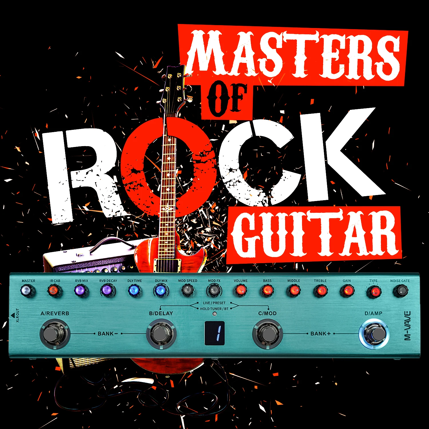 Tank-G-MVAVE-Guitarra-Pedal-Multi-Efeitos-recarreg-vel-36-Presets-9 ...