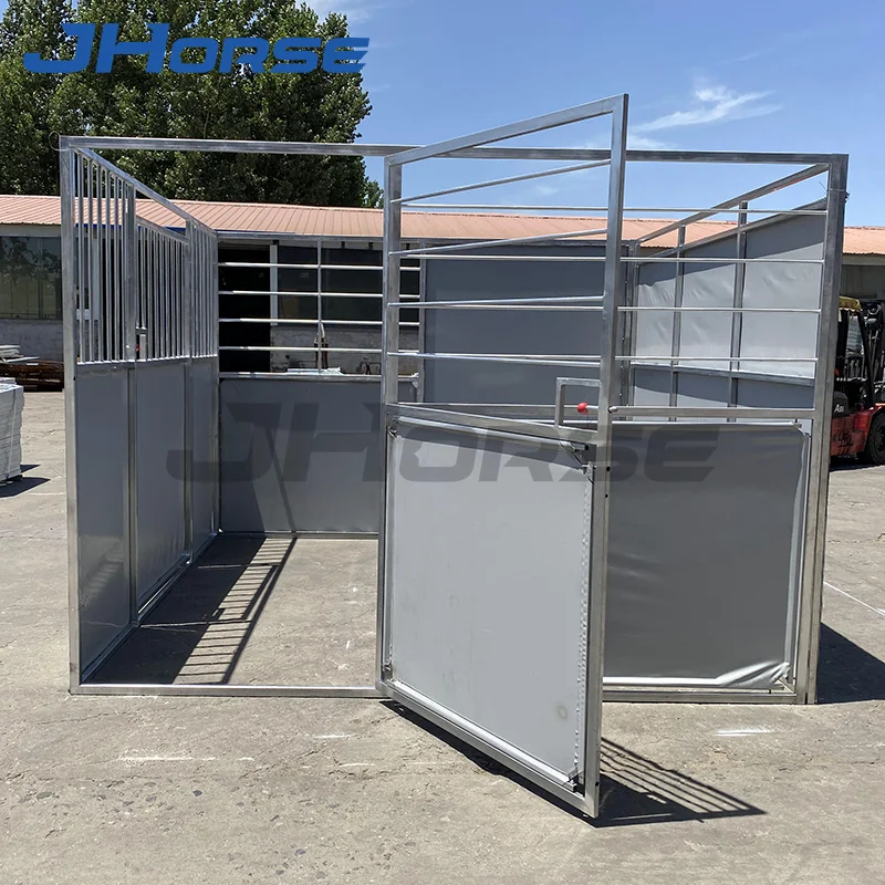 Horse-Box-Stable-Stalls-Stainless-Steel-Roof-Barns-Fence-With-Roof ...