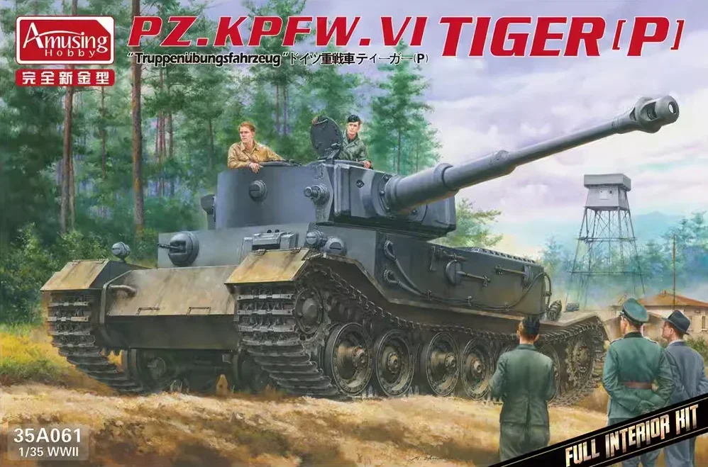 Amusing-Hobby-Plastic-Scale-Model-Kit-35A061-German-tank-VK-4501-Tiger ...