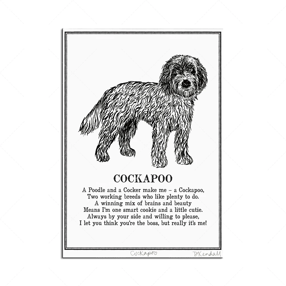Cockapoo Coloring Pages