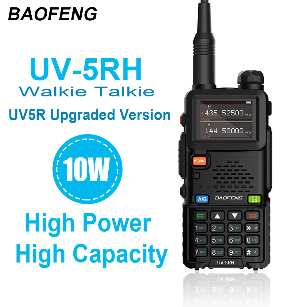 BAOFENG-UV-5RH-Walkie-Talkie-Real-10W-Power-High-Capacity-Dual-Band-Two ...