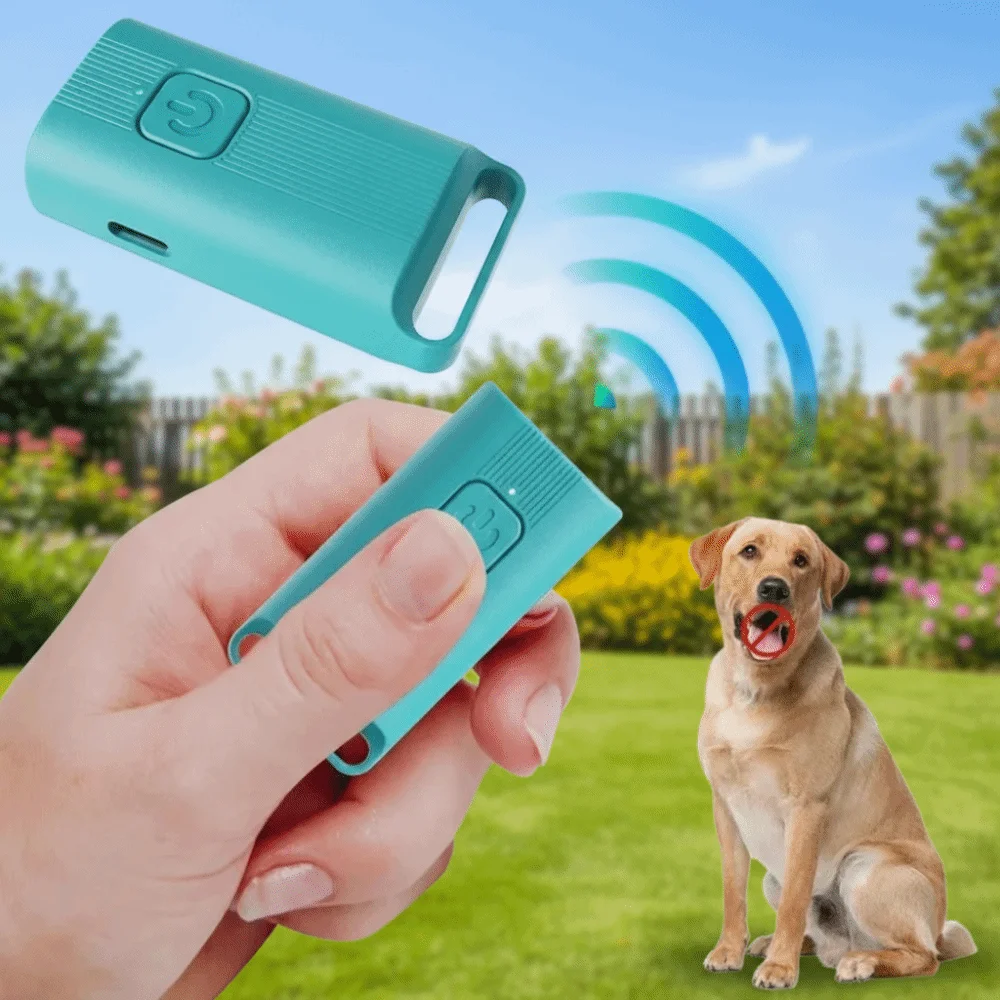 Handheld Ultrasonic Dog Repellent with LED Light Luminous Dog Repeller ...
