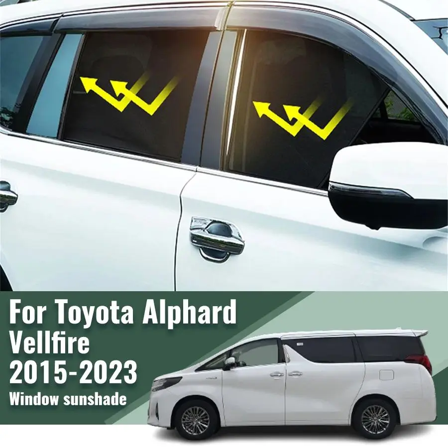 For-Toyota-Alphard-Vellfire-AH30-2015-2022-Magnetic-Car-Sunshade-Shield ...