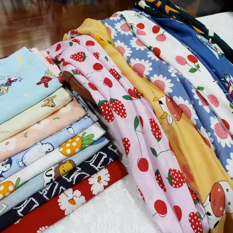 Rayon-Cotton-Fabric-By-The-Meter-for-Pajamas-Dresses-Shirts-Clothes ...