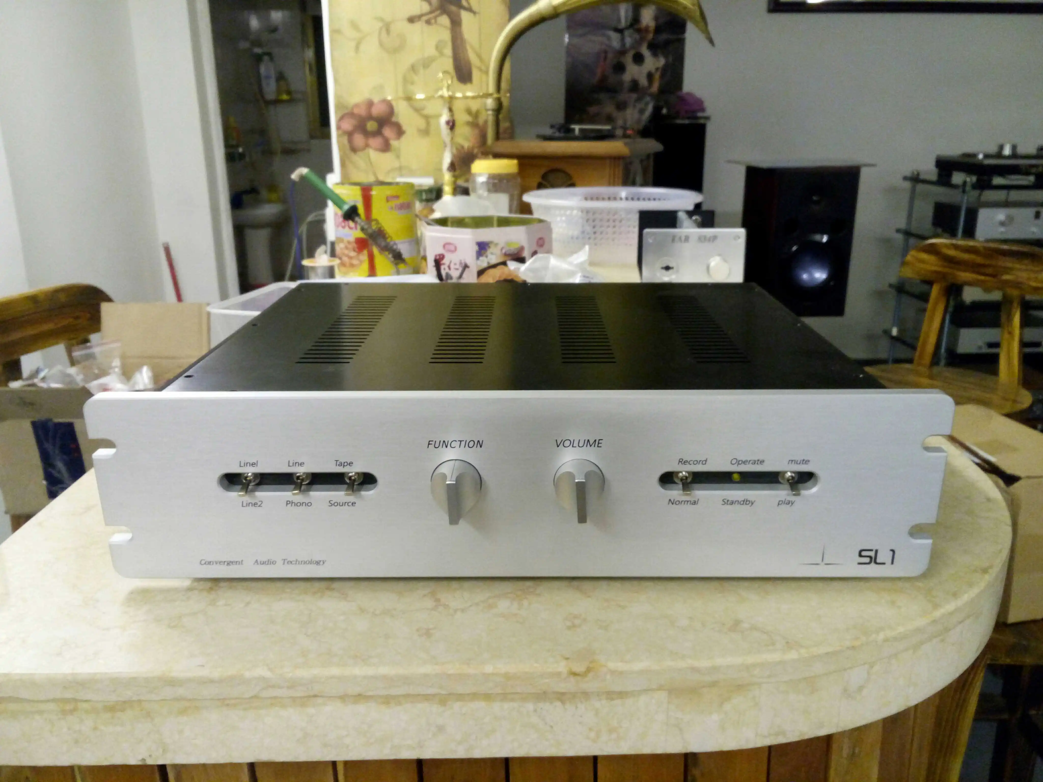 Full-aluminium-CAT-SL-1-SL1-Tube-Pre-amplifier-Preamp-amplifier-DIY ...