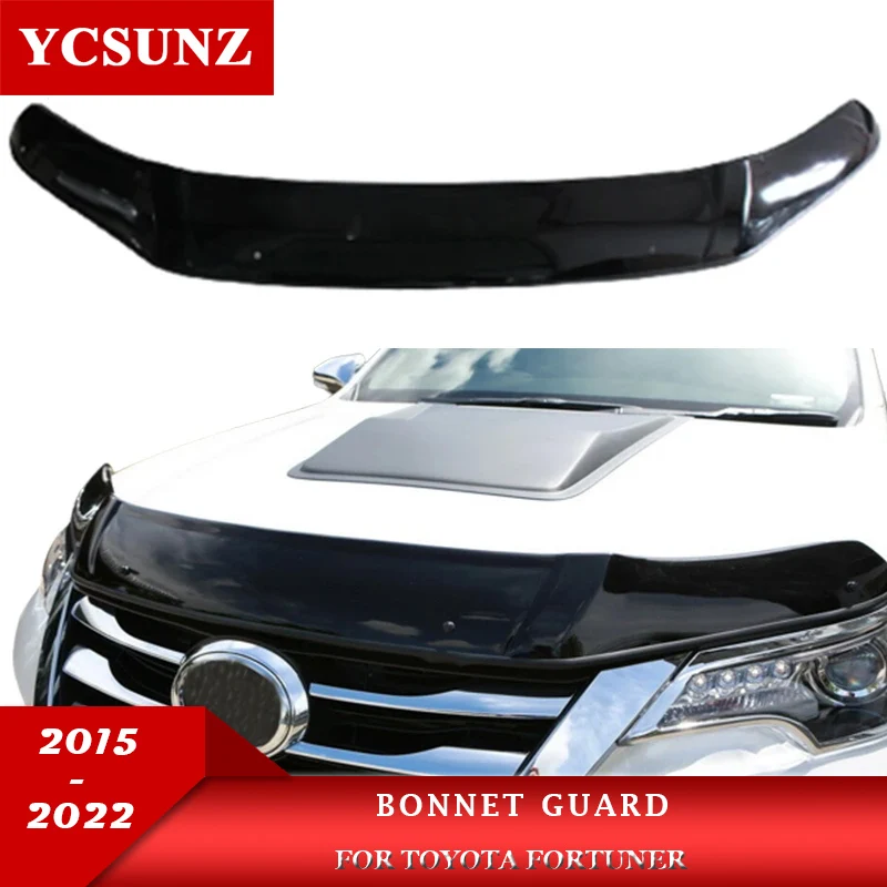 Black Bonnet Protector Hood Guard For Toyota Hilux Fortuner sw4 2016 ...