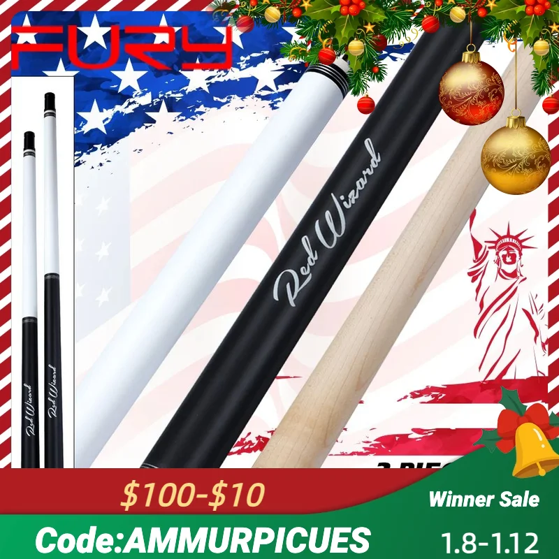 FURY-EA-Billiard-Break-Jump-Cue-Stick-13-5mm-Tip-Maple-Ashwood-Punch ...