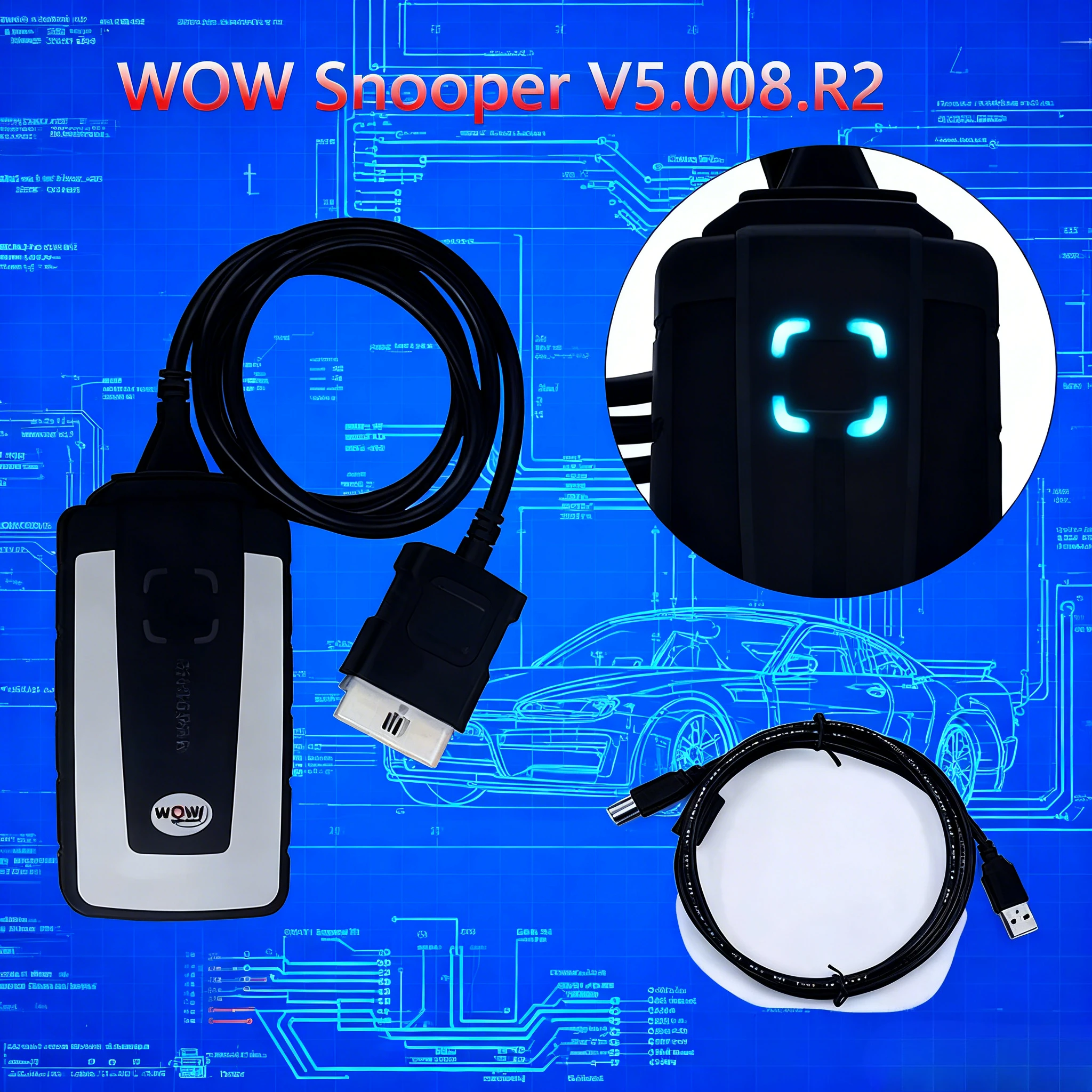 Wow Snooper 2022 2021 Wurth Diagnostic Tool V5.008 R2 Obd2 scanner ...