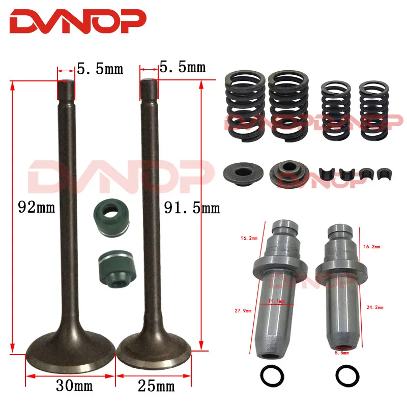 Motorcycle Engine Valve Intake Exhaust Stem Valve pipe spring For HONDA ...