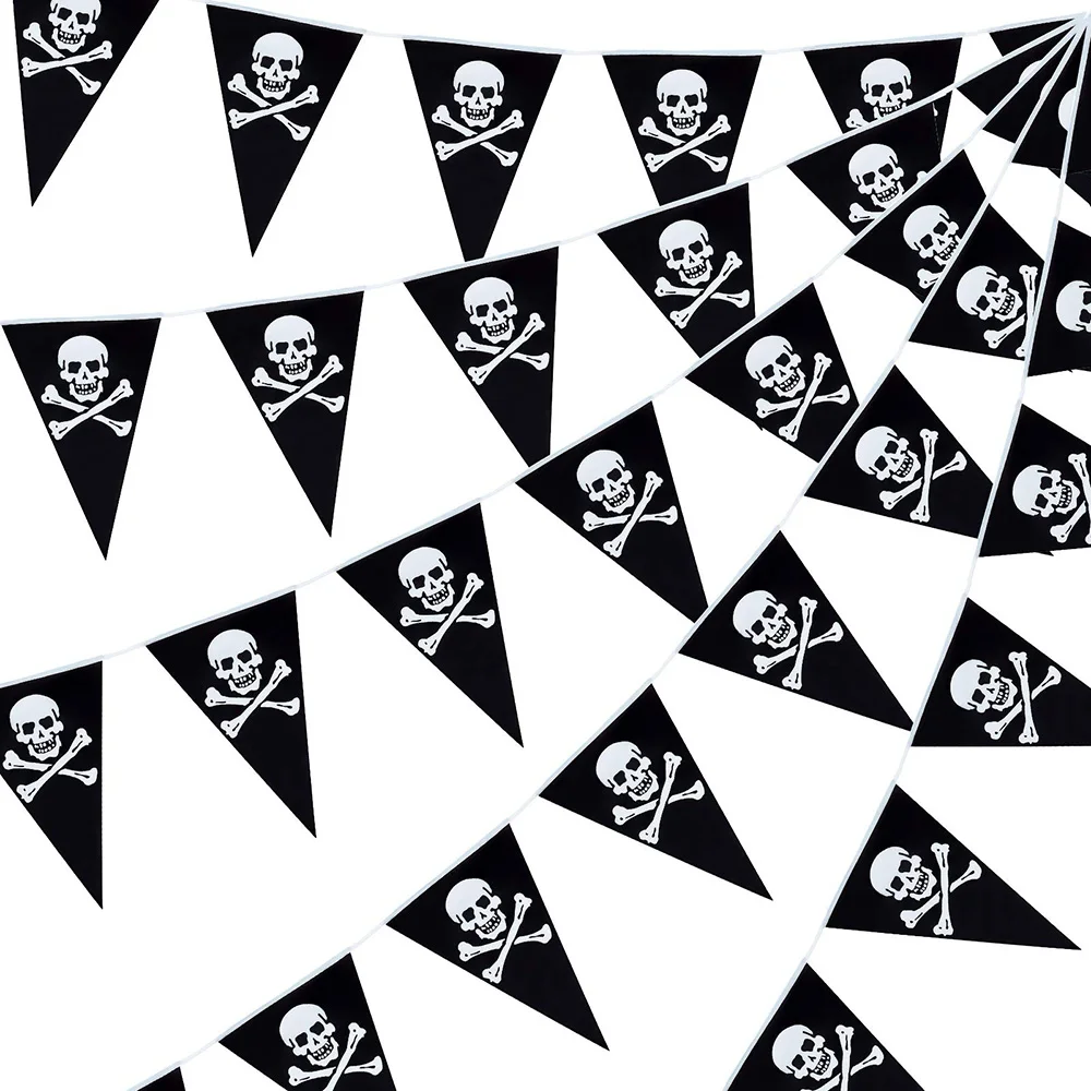 5 m Halloween Pirate Banners Pirate Theme Party Decoration Pirate Skull ...