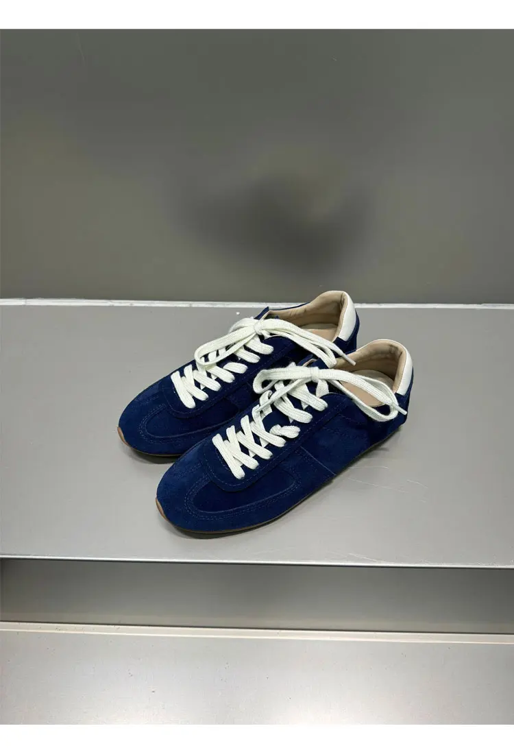 Женская спортивная обувь, замша, ретро тренировочная повседневная обувь ...