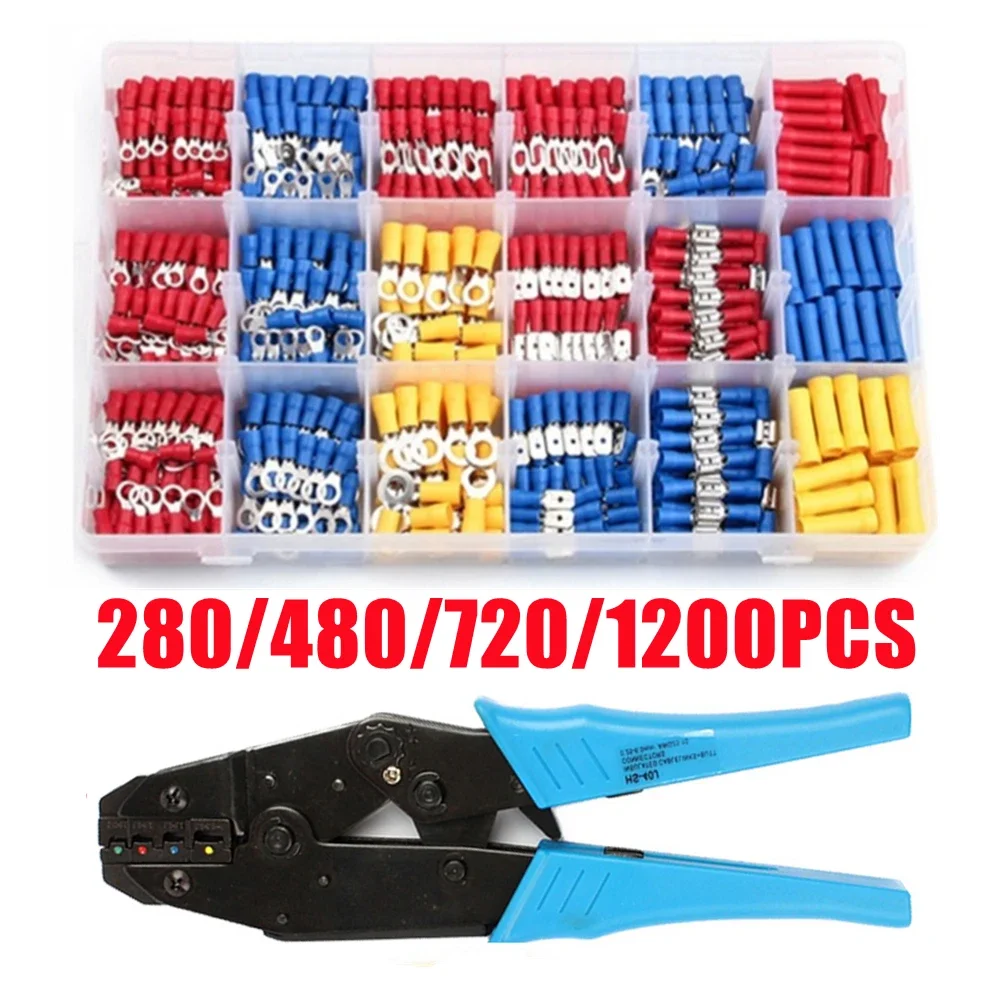 Box-Insulated-Male-Female-Spade-Terminal-Cable-Connector-Electrical ...