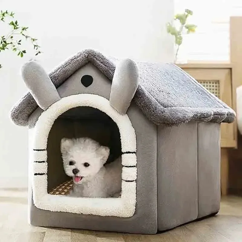 Indoor-Warm-Dog-House-Soft-Pet-Bed-Tent-House-Dog-Kennel-Cat-Bed ...