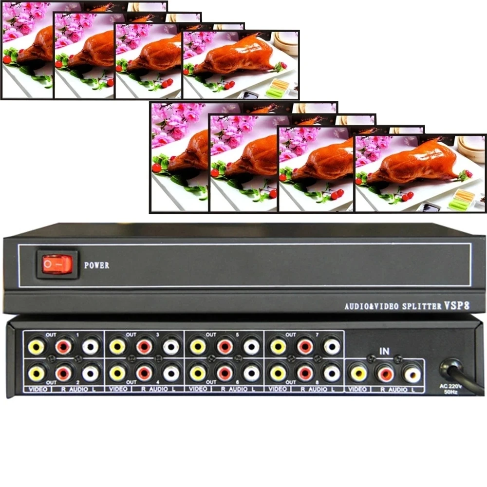 Audio Splitter Rca | Av Splitter Switch | Splitter Audio Av | Splitter ...