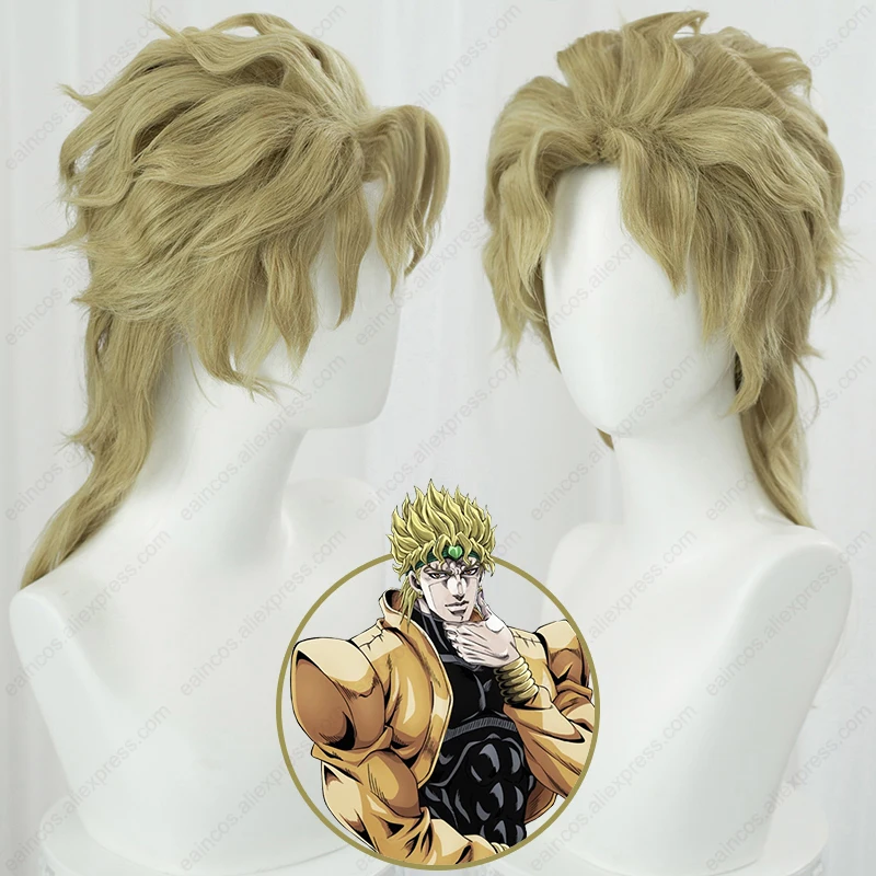 Anime-Dio-Brando-Cosplay-Wig-40cm-Long-Linen-Wigs-Heat-Resistant ...