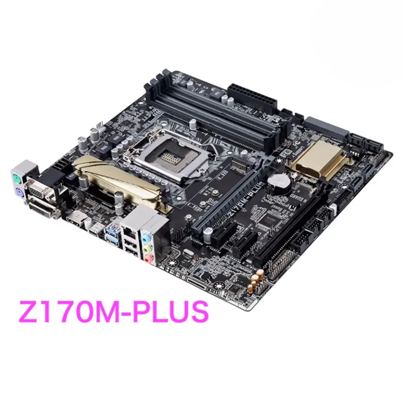ASUS Z170M-PLUS Desktop Motherboard LGA 1151 DDR4 PCI-E 3.0 Micro ATX ...