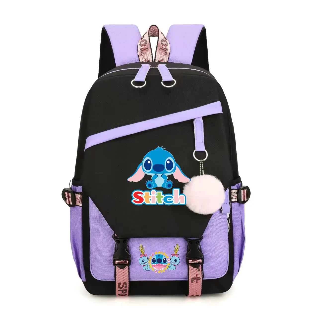 MINISO-Stitch-Kids-Backpack-Cartoon-Stitch-Print-Kindergarten-Pencil ...