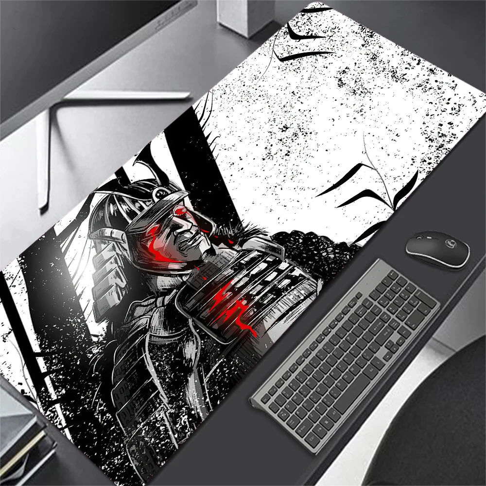 Oni Samurai Mouse Pad Gamer Desk Mat Large Gaming Accessories E-sports ...