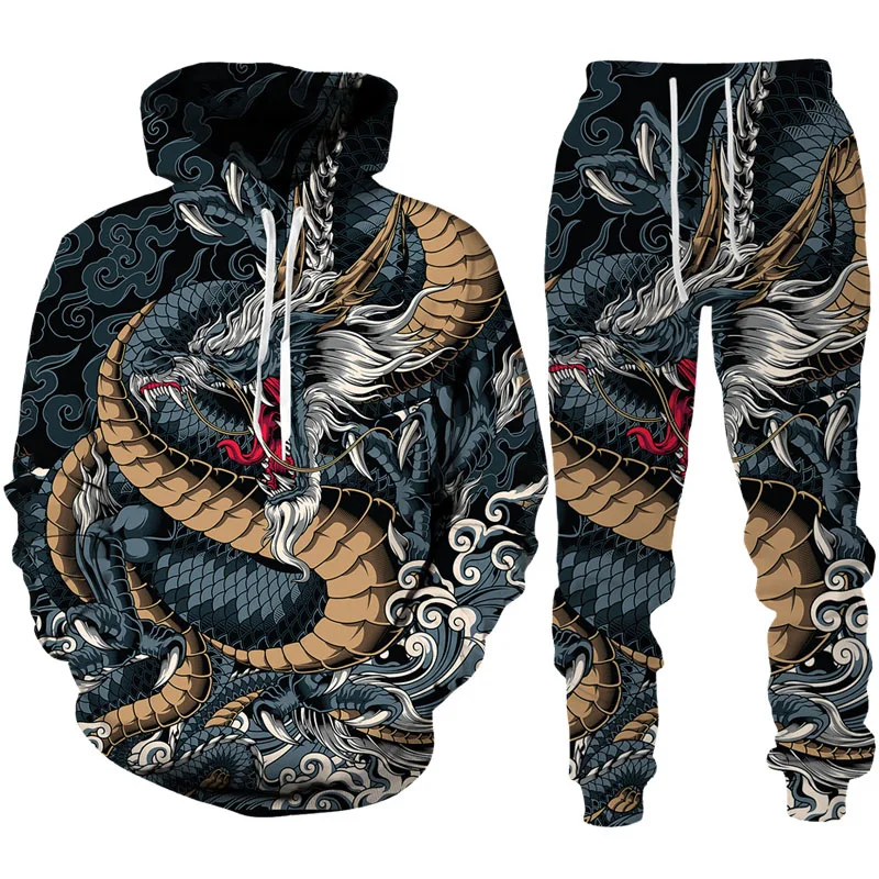 Vintage-Oriental-Dragon-God-3D-Printed-Men-s-Tracksuit-Set-Casual ...