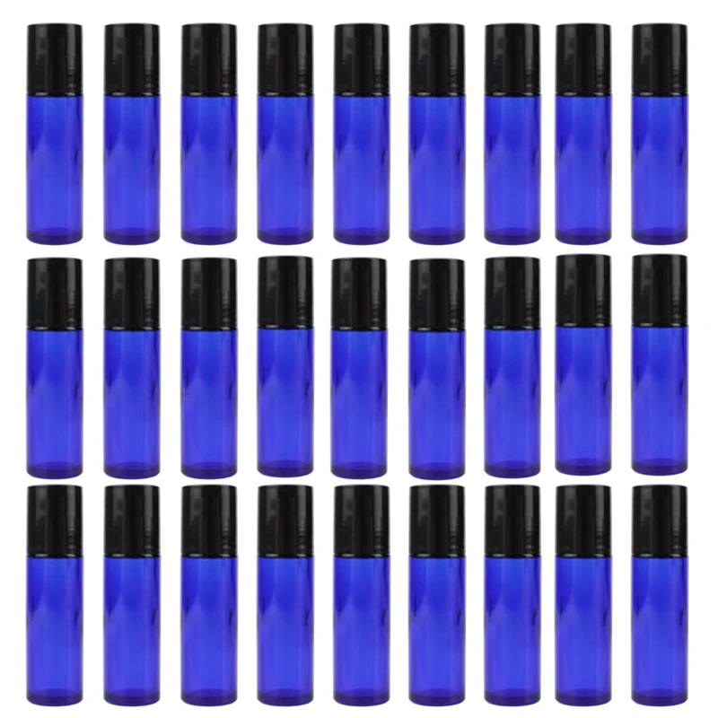 20-30-50pcs-10ml-Blue-Empty-Refillable-Roll-On-Bottles-For-Essential ...