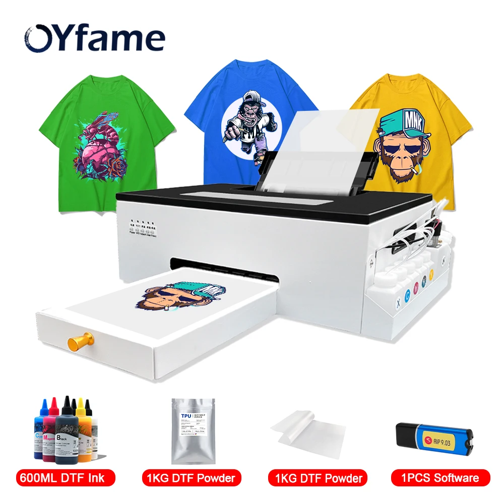 Impressora de oyfame a4 dtf para epson l805 diretamente para impressora de filme impressora de ...