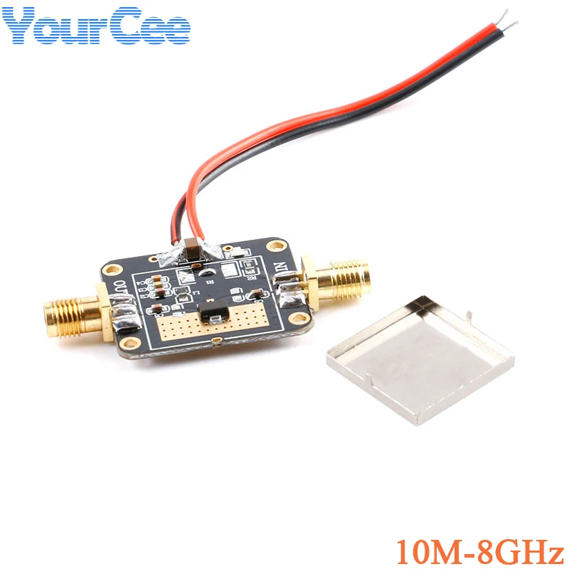 10M 8GHz RF Amplifier Board Broadband Gain Amplification Low Noise Medium Amplifier Module Gain ...