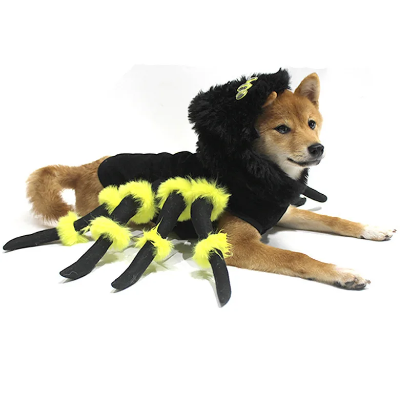 Dog-Spider-Costumes-Funny-Pet-Halloween-Cosplay-Accessories-Winter-Warm ...