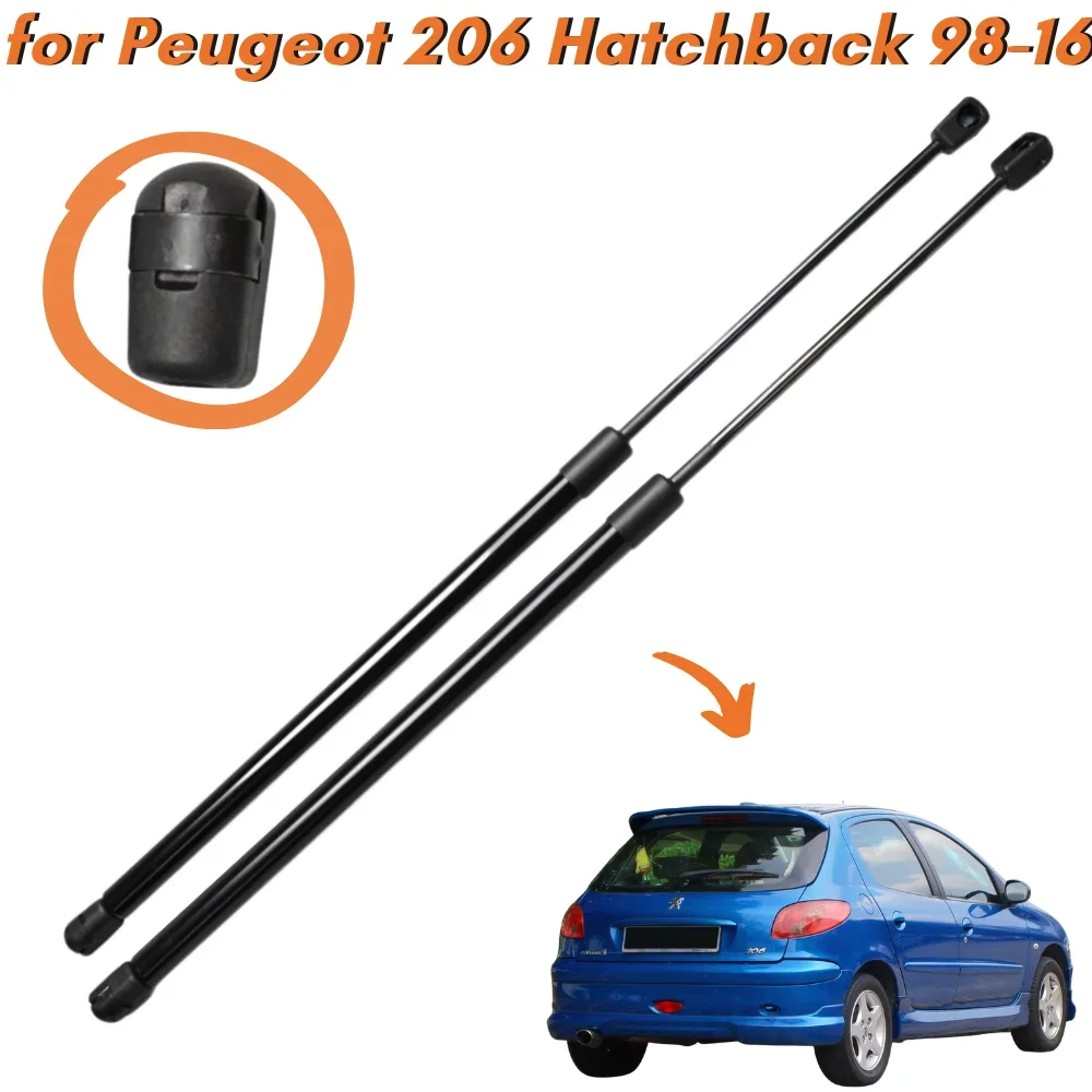 Qty(2) Trunk Struts for Peugeot 206 Hatchback 1998-2016 9631441380 Rear ...