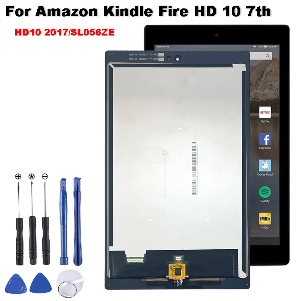 New-For-Amazon-Kindle-Fire-HD-10-7th-Gen-2017-SL056ZE-10-1-LCD-Display ...