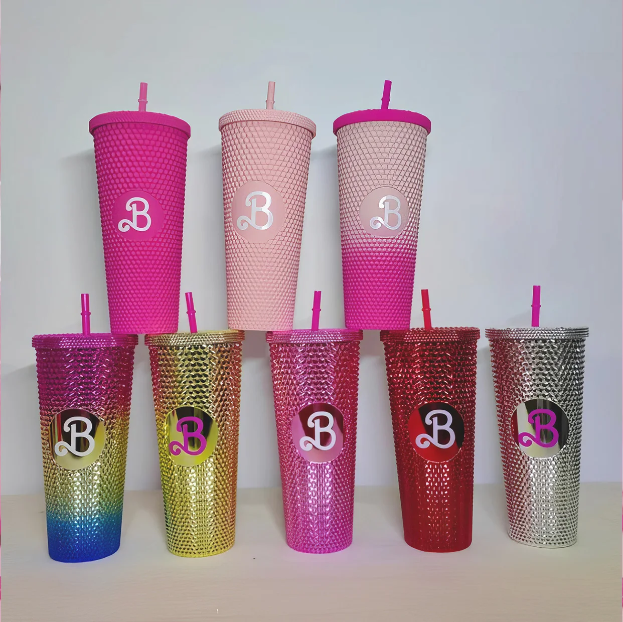 710ml-24oz-Plastic-Straw-Cup-Large-Capacity-Beverage-Juice-Cups-BPA ...