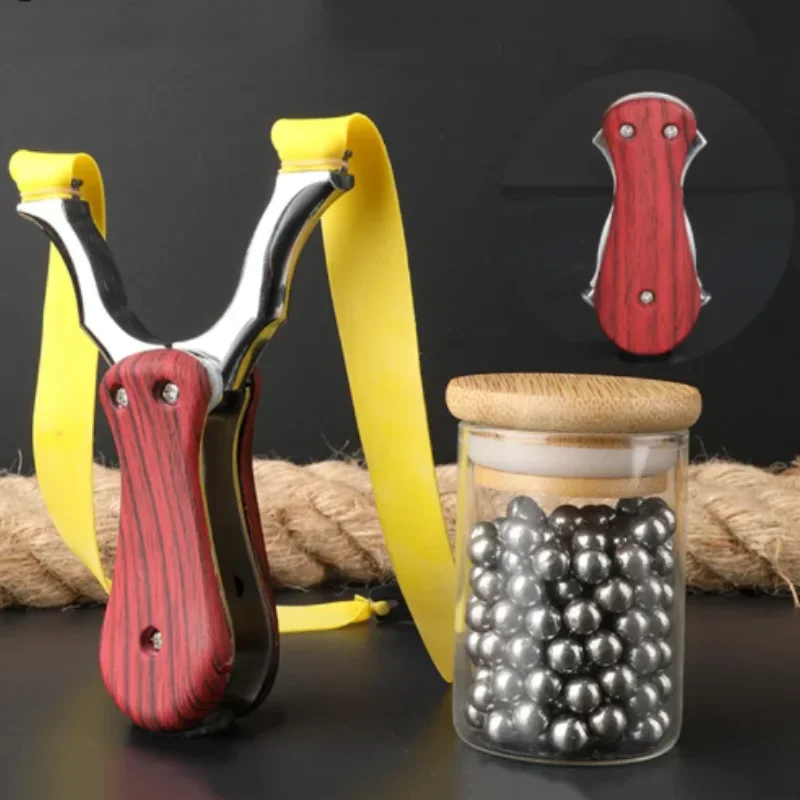 Folding-alloy-slingshot-outdoor-catapult-hunting-sports-toy-accessories ...