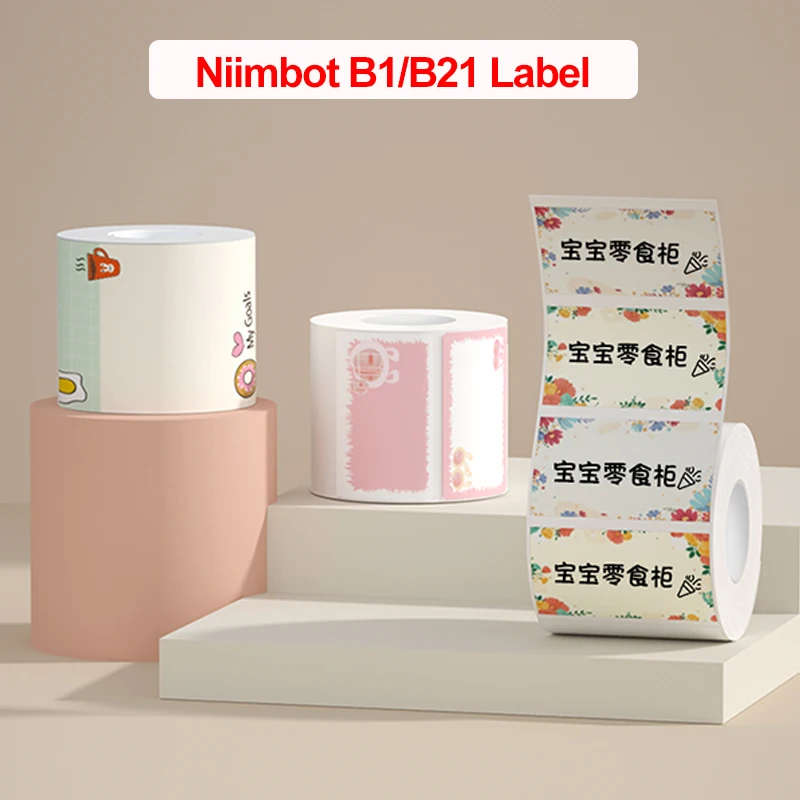 Niimbot-Official-Label-Paper-Fancy-Color-White-Label-Sticker-Print ...