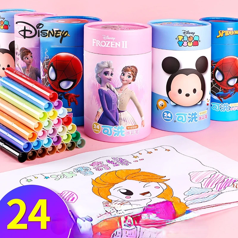 Original-Disney-Mickey-Cartoon-Marker-Set-WaterColor-Painting-Pen-Core ...