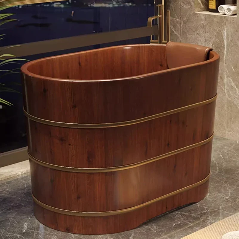 Bain-en-bois-massif-pour-tout-le-corps-des-adultes-baignoire-en ...