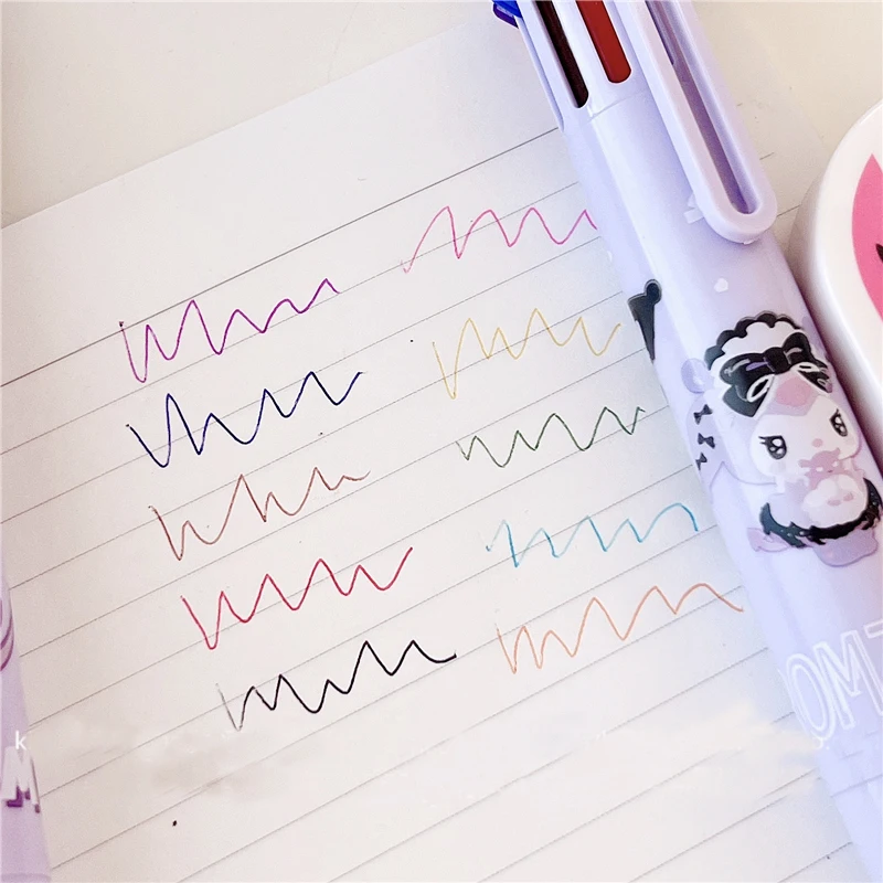 Cute-Sanrio-10Colors-Multicolor-Neutral-Pen-Kuromi-Students-Stationery ...