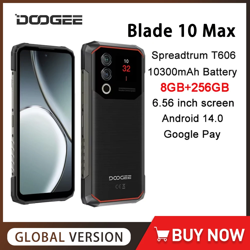 DOOGEE-Blade-10-Max-4G-Rugged-Phone-6-56-8GB-256GB-Spreadtrum-T606 ...