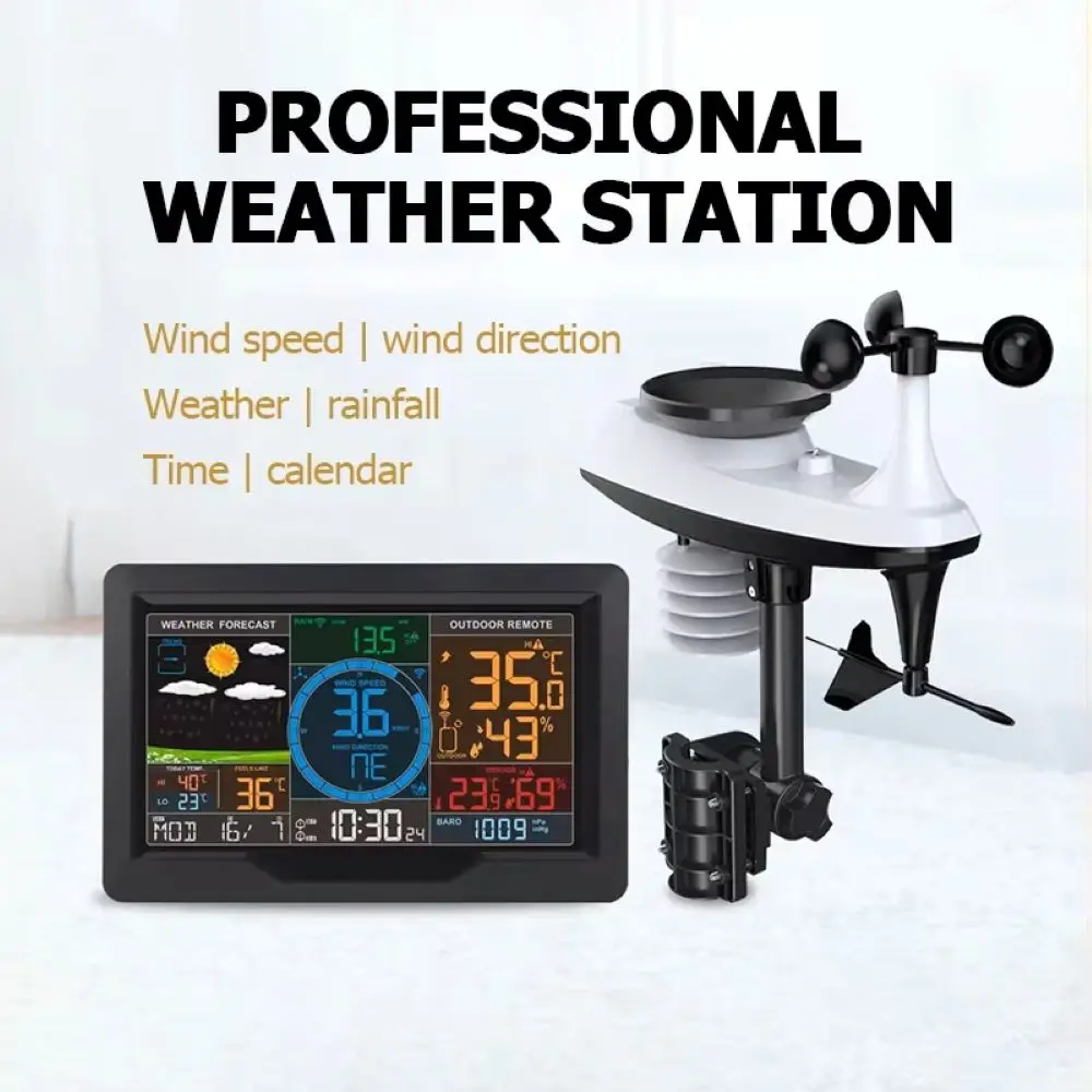Professional Wireless Weather Station Weather Forecast Wind Speed ...