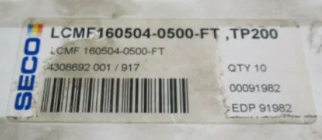 10PCS CARBIDE INSERT LCMF160504-0500-FT TP200