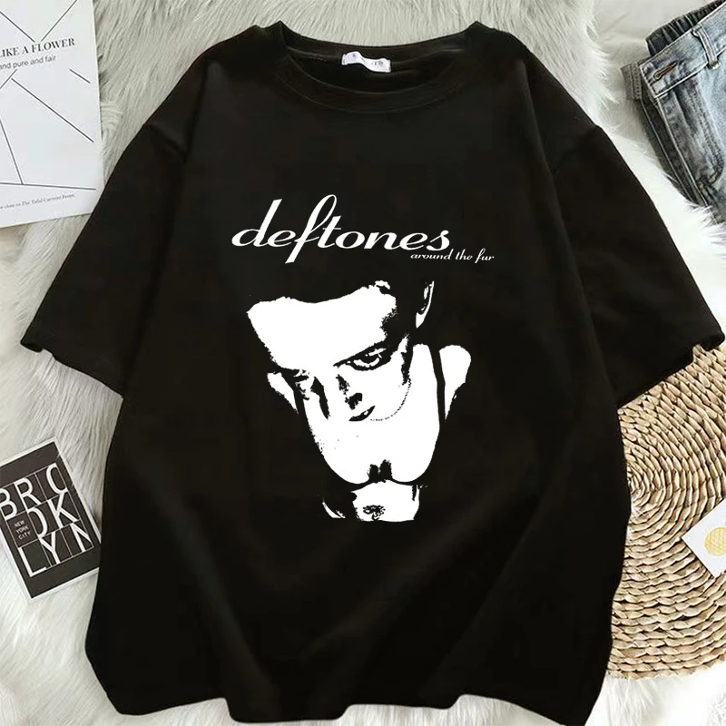 Camiseta-de-Deftones-alrededor-de-la-piel-para-mujer-remera-de-gran ...